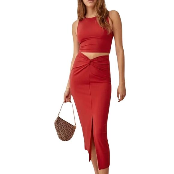 Reformation | Dresses | Reformation Rylan Knit Two Piece | Poshmark